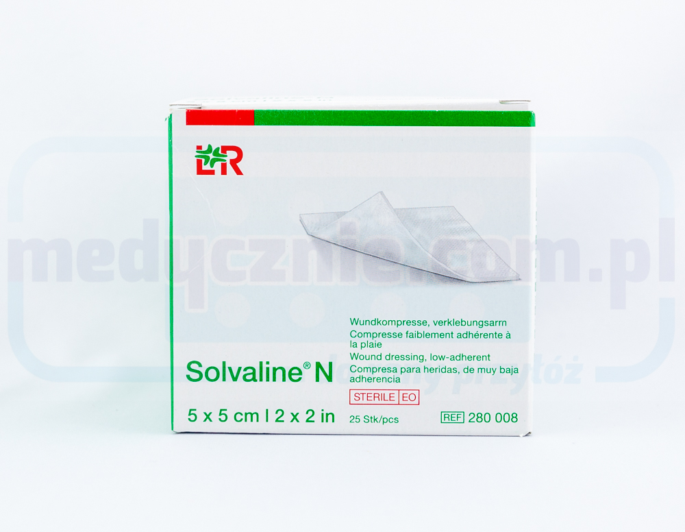 Solvaline N 5*5cm opatrunek jałowy 1szt - Medycznie.com.pl
