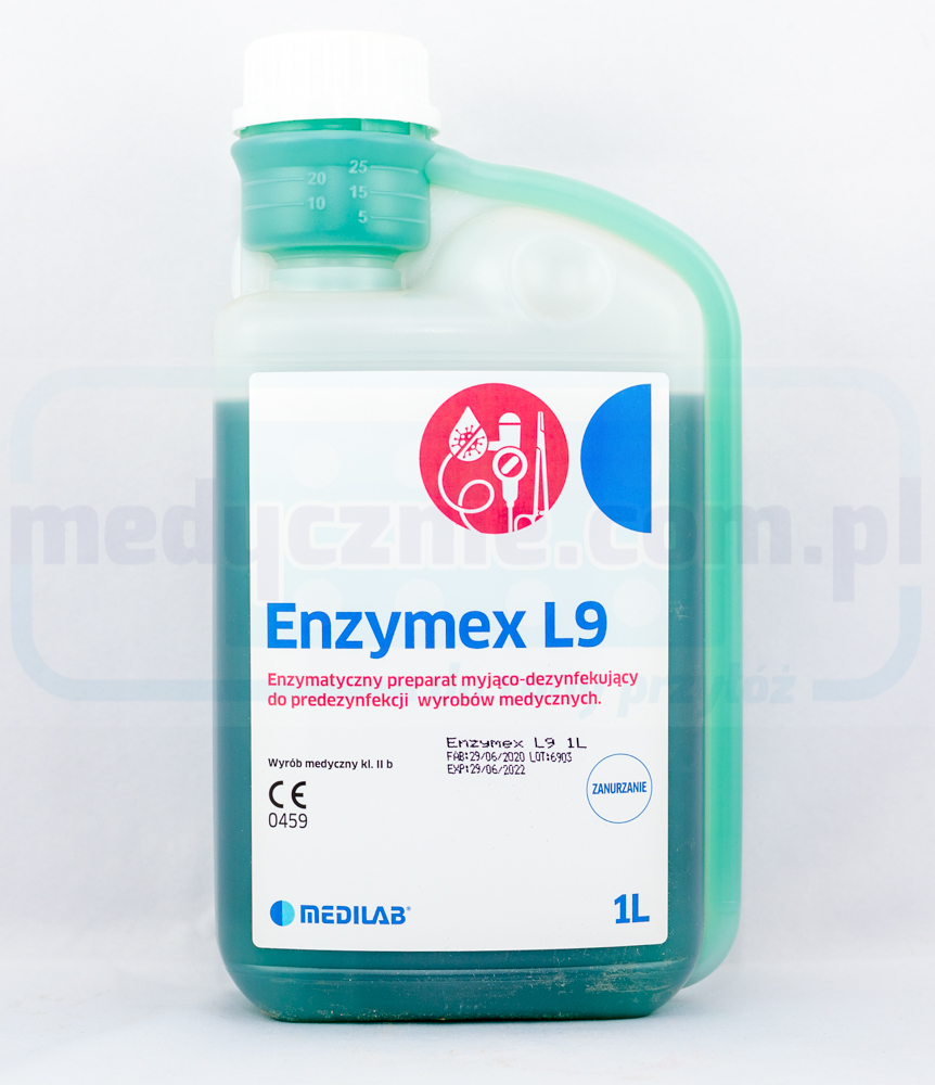 Enzymex L9 1L mycie, dezynfekcja narzędzi - Medycznie.com.pl
